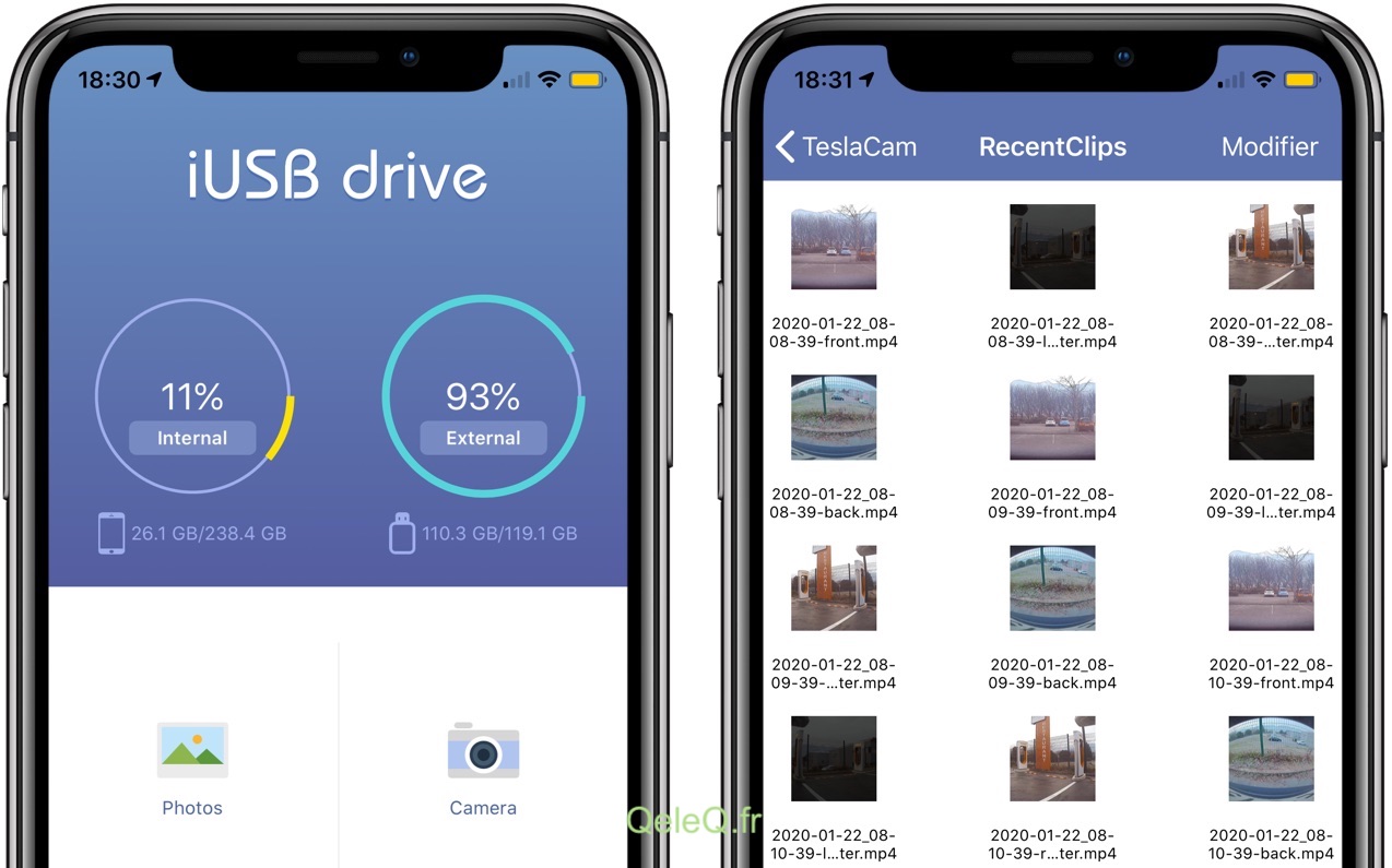 Test de la clé USB/lecteur microSD pour Tesla Greendrive (Sentinel ...